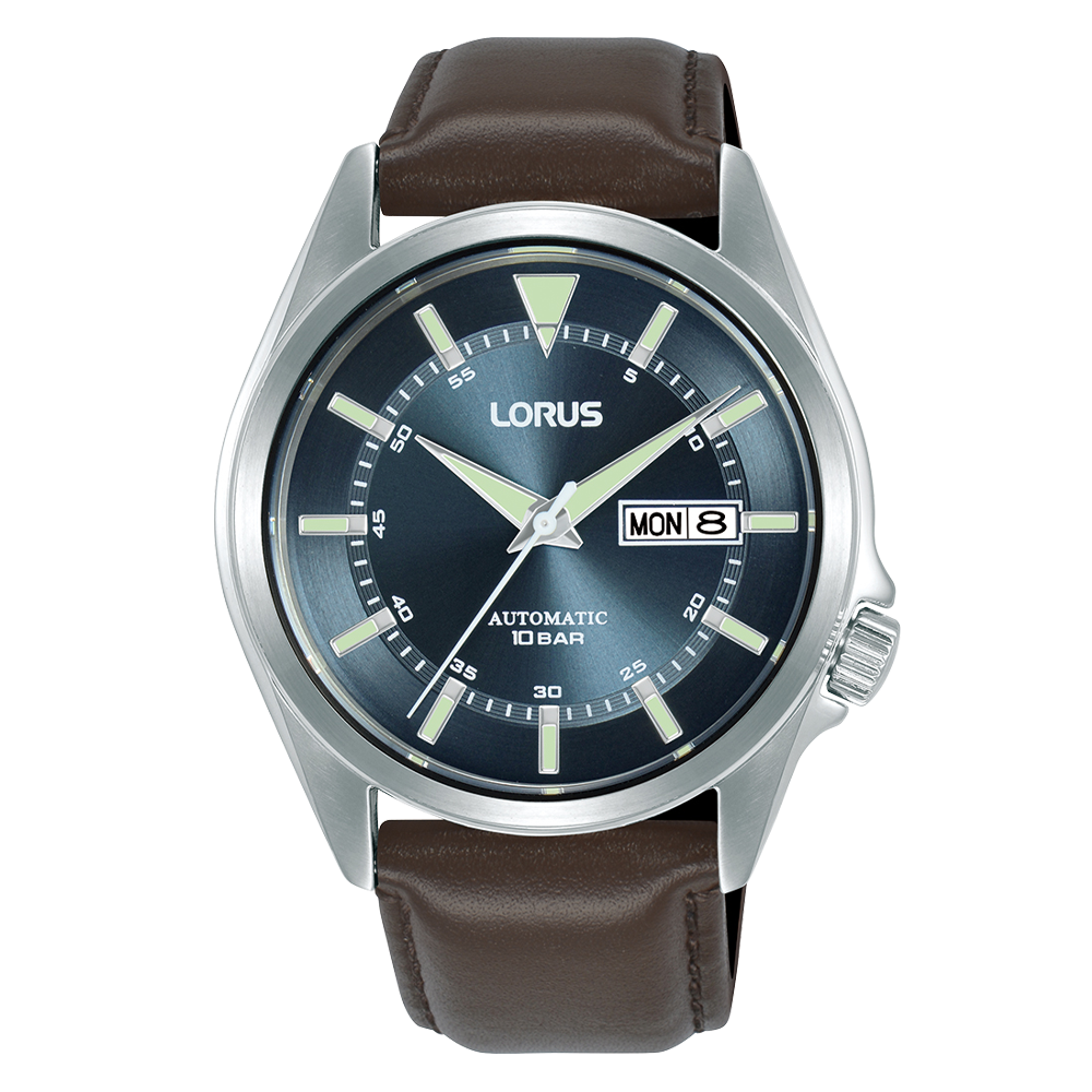 Lorus Automatic Grey-Blue Sunray Leather Dress-style RL427BX9 | Lorus ...