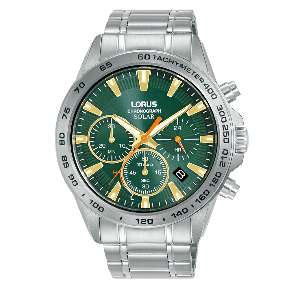 Lorus Solar Chronograph Green | Lorus Watches | The Official UK Online ...