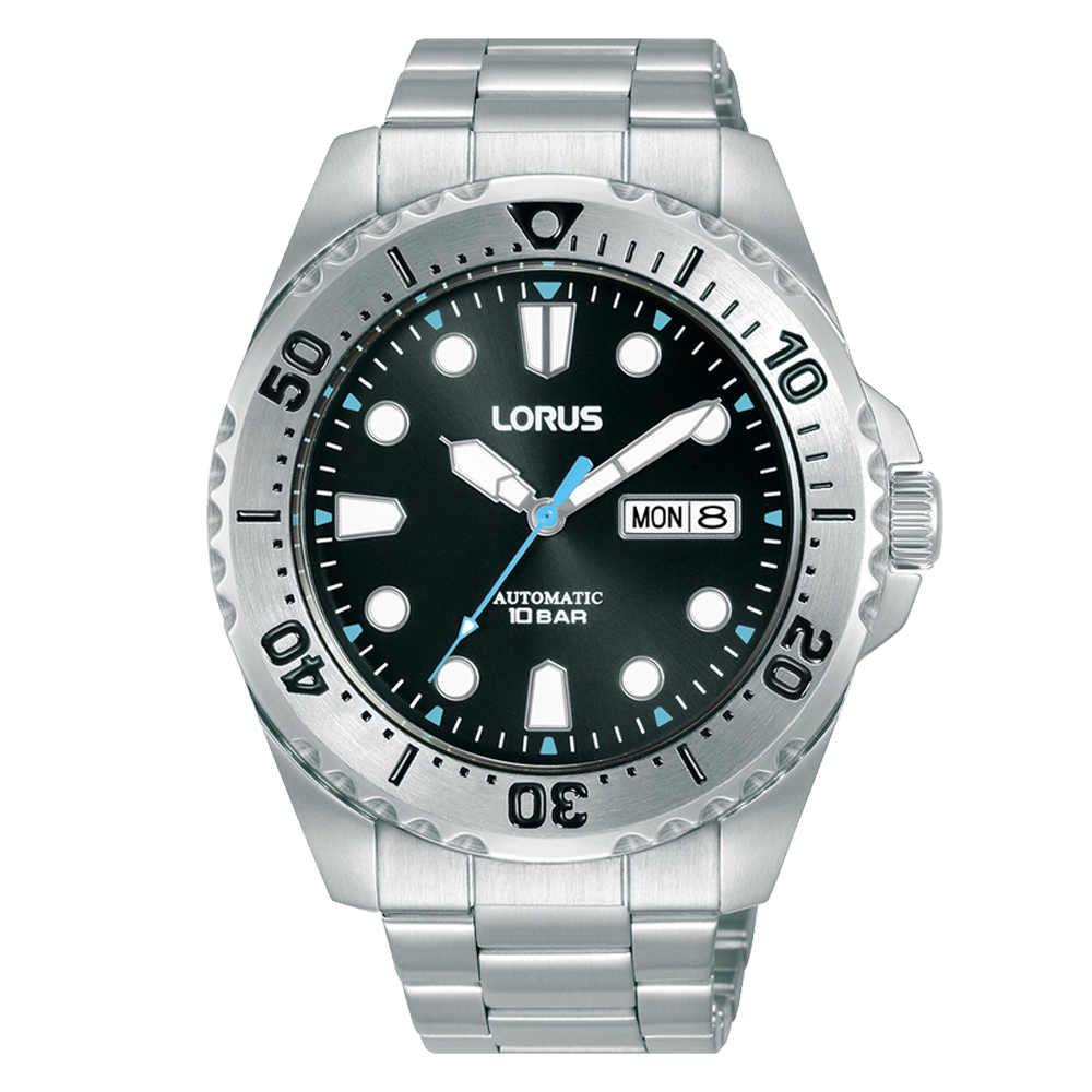 Lorus Automatic Black & Blue 'Power Sports' | Lorus Watches | The ...