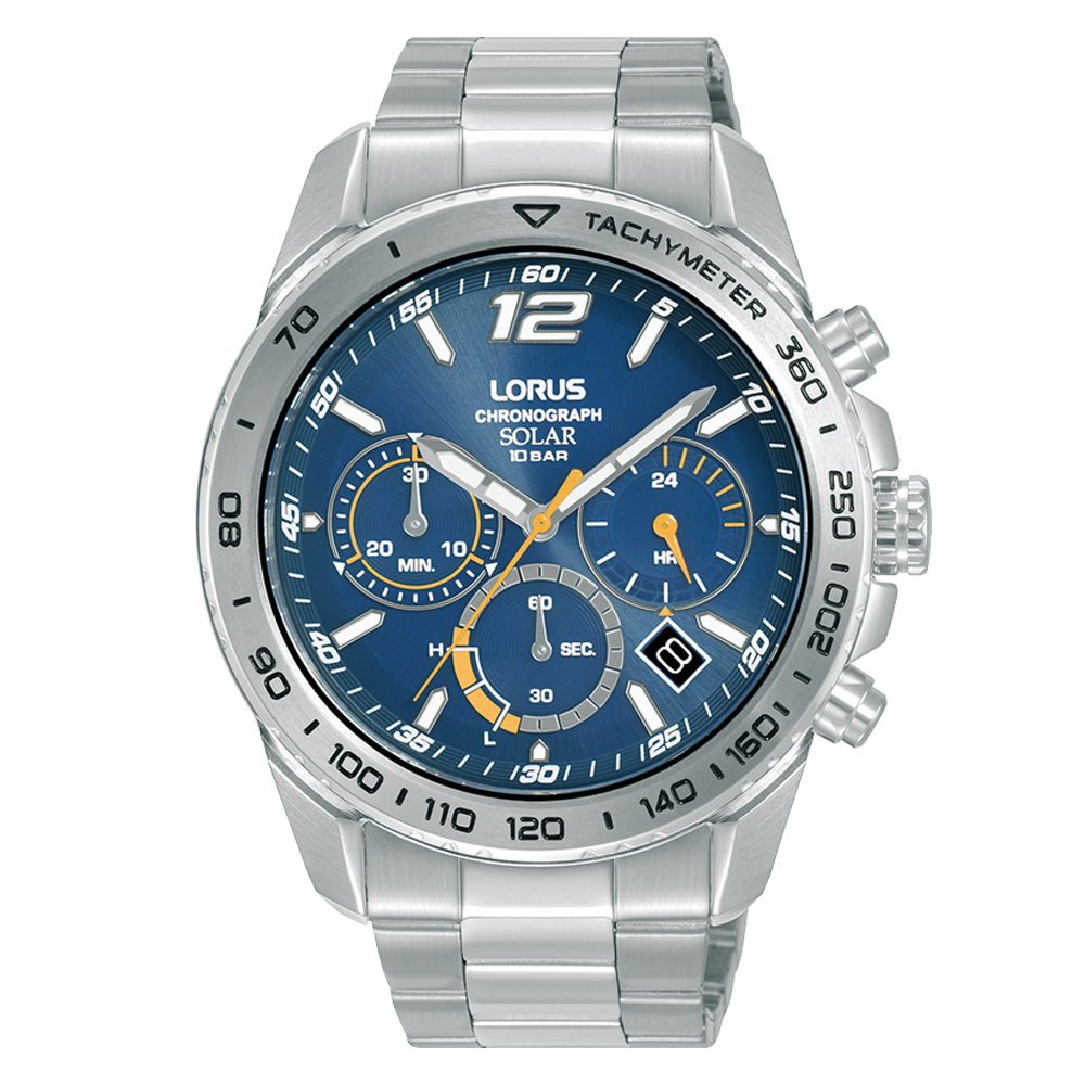 Lorus Solar Bold Blue Sports Chronograph | Lorus Watches | The Official ...