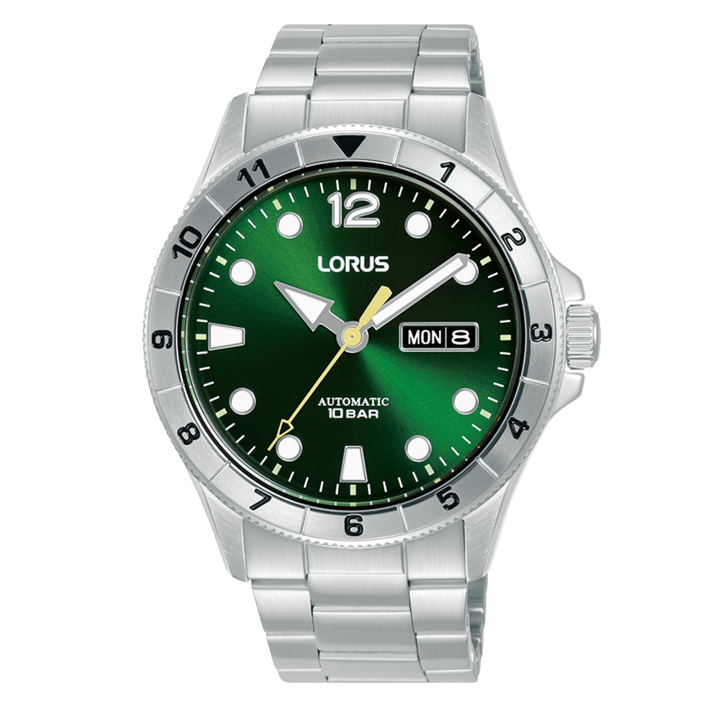 Lorus Green & Yellow Automatic | Lorus Watches | The Official UK Online ...