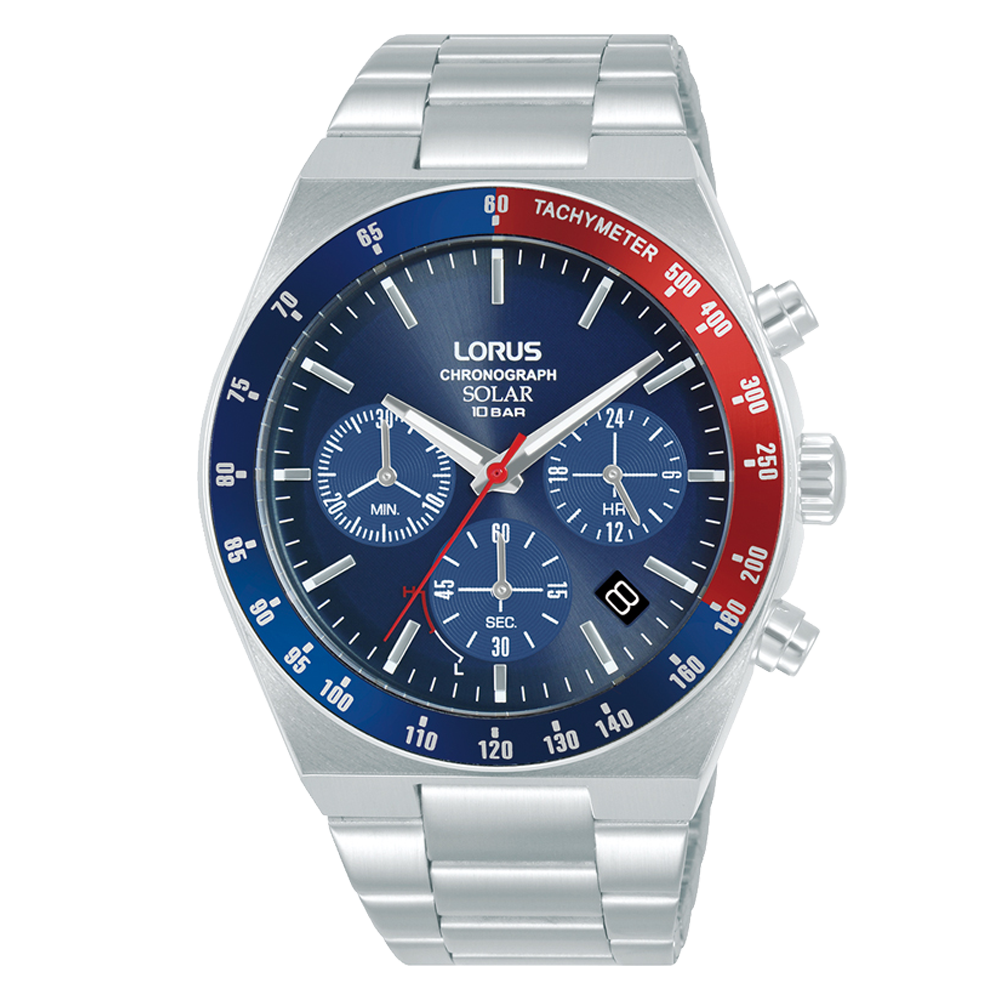 Lorus Men’s Solar Blue Dial Chronograph | Lorus Watches | The Official ...