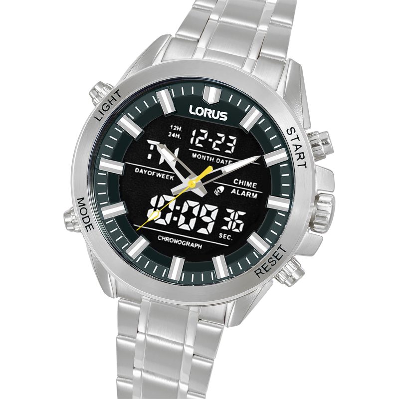 Lorus Men's Black Dial Digital Chronograph RW663AX9 | Lorus Watches ...